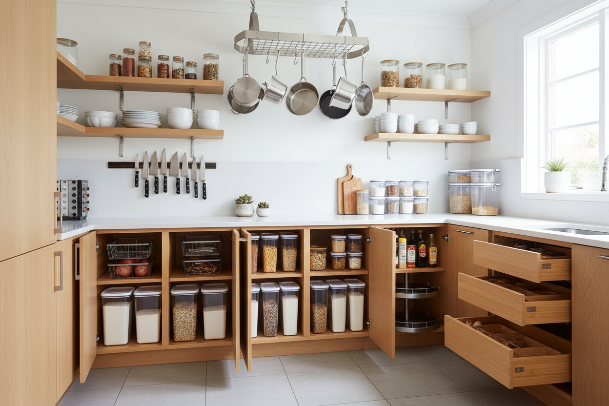 Kitchen Cabinet Storage Solutions for Small Kitchens: Smart Space ...